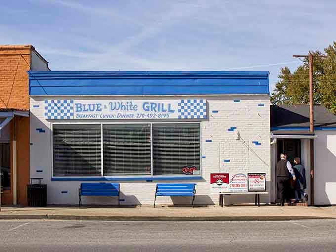 The Blue and White Grill serves up home-style cooking in a classic diner setting that's been feeding locals for years.