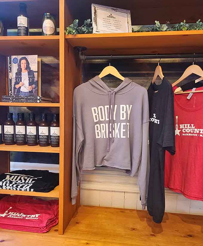That "Body By Brisket" hoodie isn't just merchandise, it's a lifestyle choice and a badge of honor combined.