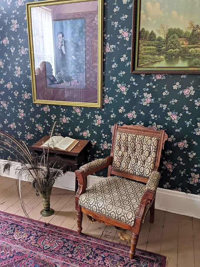 This chair has supported countless visitors over the decades, though some report feeling like someone's already sitting in it invisibly.