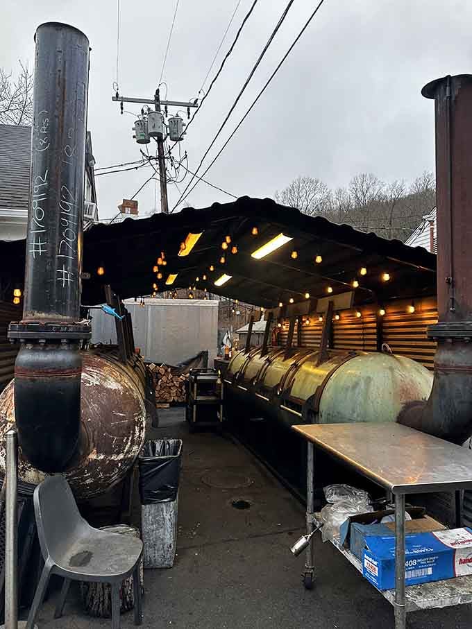 These massive smokers work around the clock, turning ordinary cuts of meat into extraordinary examples of culinary craftsmanship.