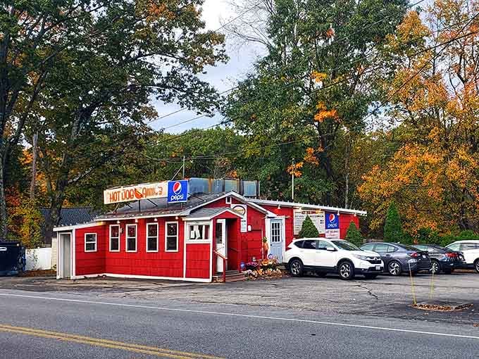 Fall foliage frames this beloved landmark, making it picture-perfect in every season it's open for business.