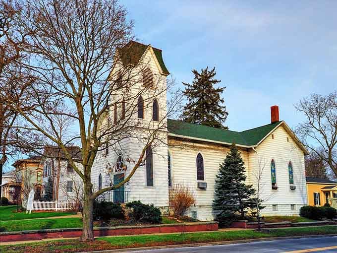 Old St. Mary's Catholic Church stands as a beautiful reminder of Hudson's deep roots and architectural heritage.