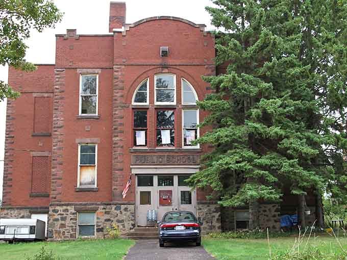 Hurley Public School educates the next generation in classic brick buildings that have weathered countless harsh winters.
