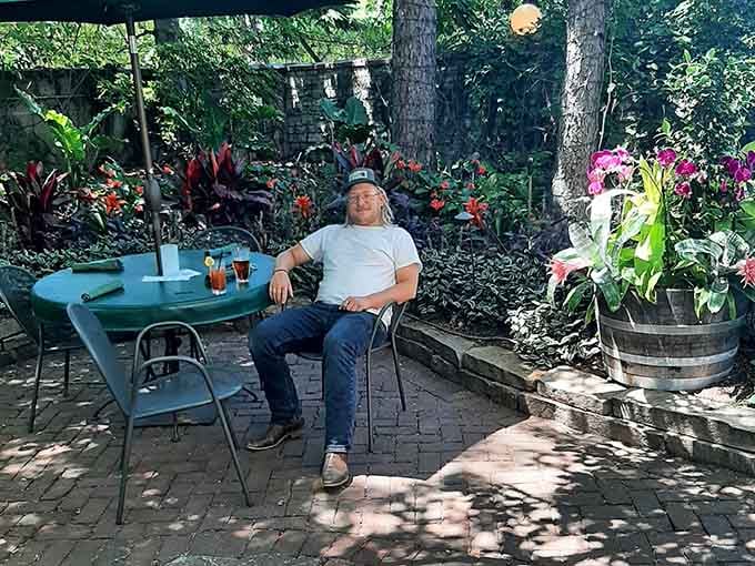 Sometimes the best seat in the house is surrounded by flowers, fresh air, and absolutely zero traffic noise.