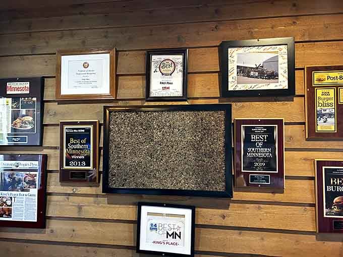 These awards aren't just wall decorations, they're evidence that locals know exactly where the good stuff is hiding.