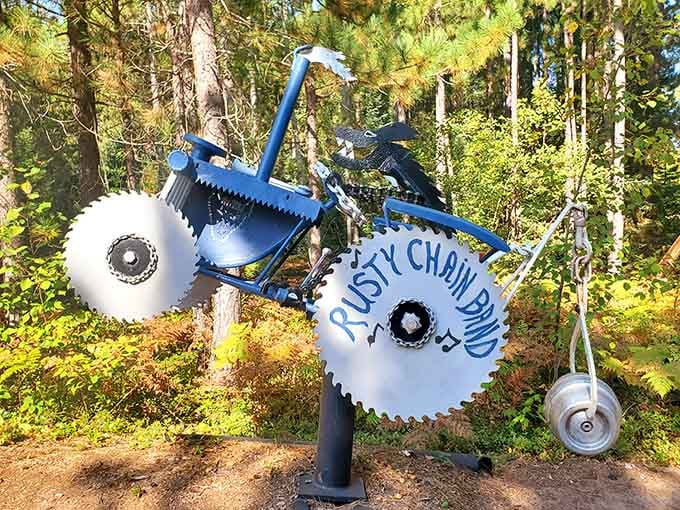 A wolf on wheels proving that even forest predators need reliable transportation for their daily commute through Lakenenland.