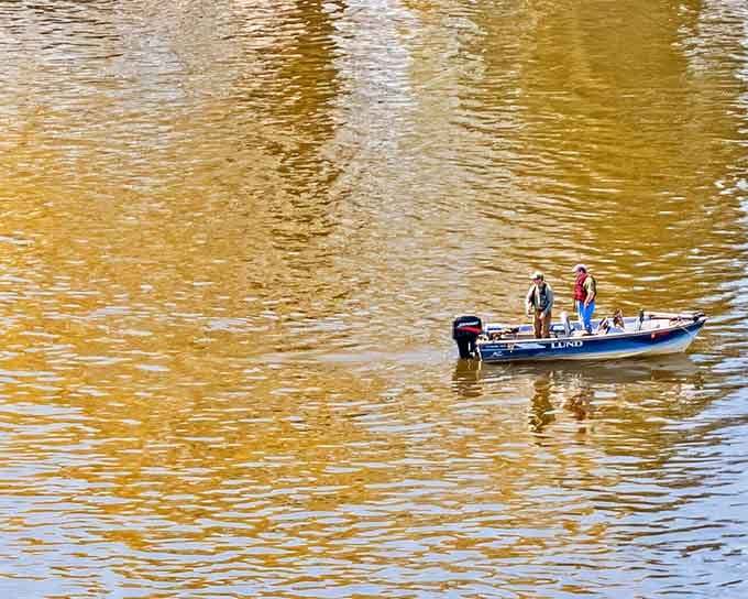 Fishing on the Delaware River offers peaceful escapes and the possibility of dinner, though restaurants remain excellent backup plans.