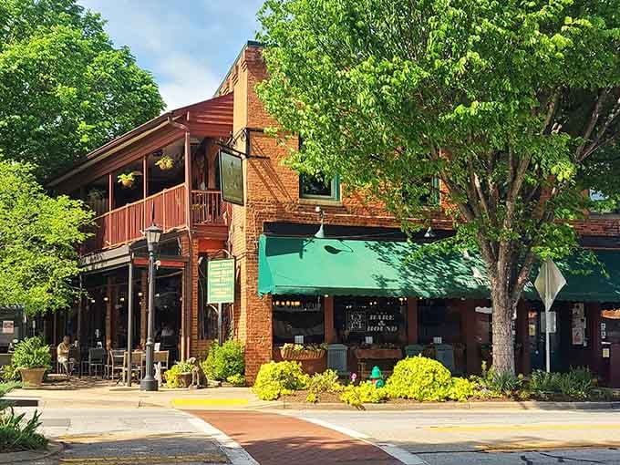 The Hare and Hound brings brick-and-timber charm to downtown, looking like it's been there since forever in all the right ways.