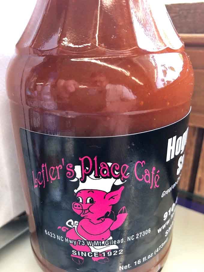 Homemade hog sauce in bottles means you can take a piece of this century-old tradition home with you.