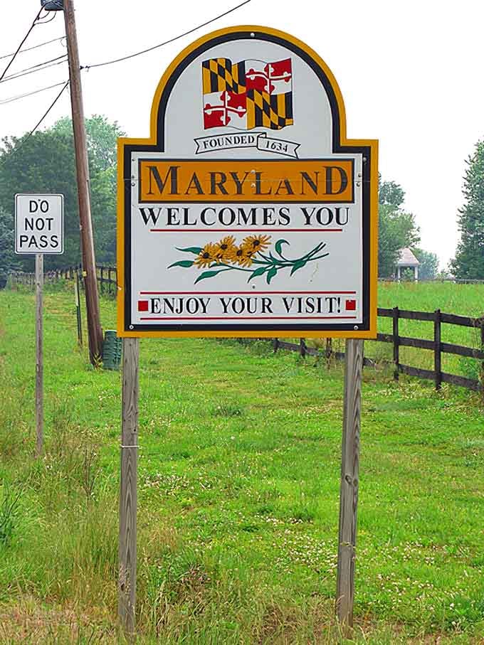 Rural welcome signs prove that Maryland pride exists in every corner of the state.
