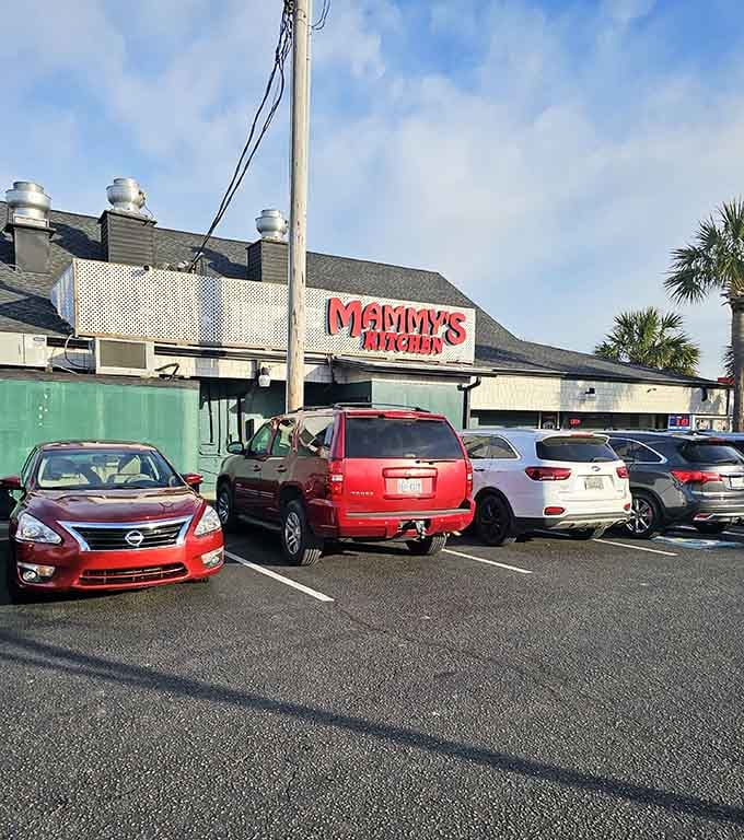A packed parking lot in the morning is always the best endorsement any breakfast spot could possibly ask for.