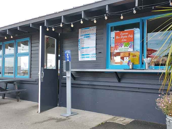 The entrance beckons with string lights and the promise of fusion food done absolutely right.