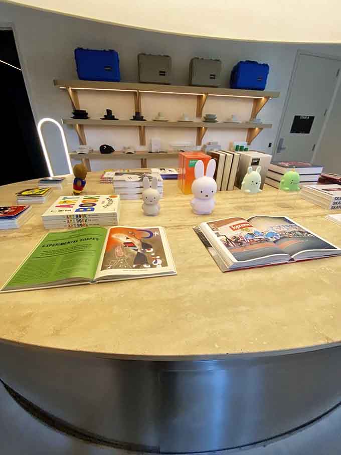 The gift shop offers treasures that actually match the futuristic vibe instead of generic museum fare.