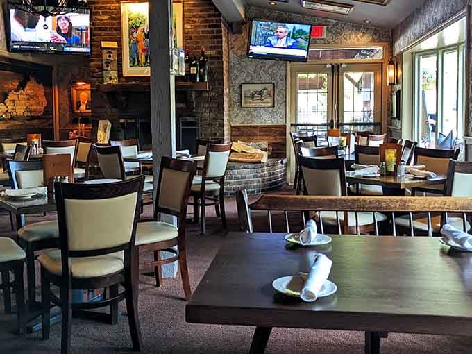 Exposed brick and contemporary touches blend seamlessly, creating spaces that feel both historic and fresh.