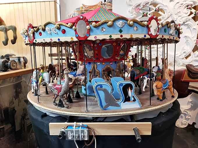 This miniature marvel captures all the charm of its full-sized cousins in delightful detail.