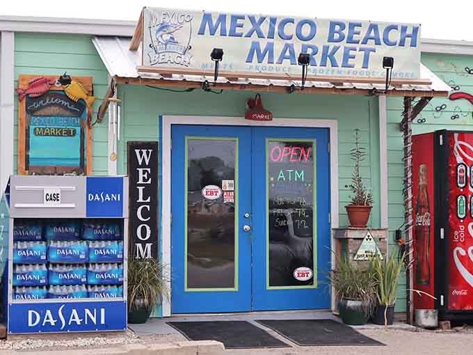 Colorful and quirky, this market entrance captures that authentic beach town vibe money can't manufacture in developments.