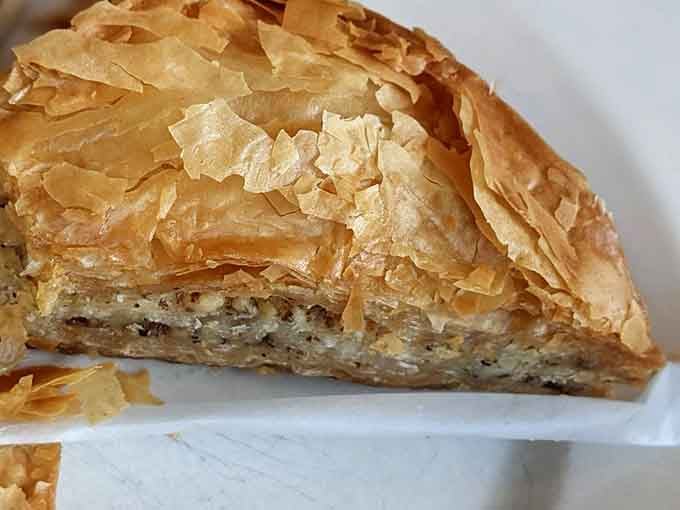 Baklava at a diner might seem unexpected, but pleasant surprises are what make life interesting and delicious.