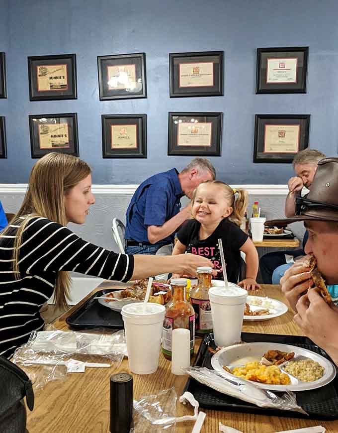 Real people enjoying real food in a real restaurant: sometimes the best experiences are the most authentically unpretentious ones.