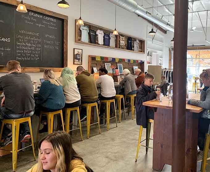 Counter seating fills up fast with locals who know exactly where to find the best breakfast around.