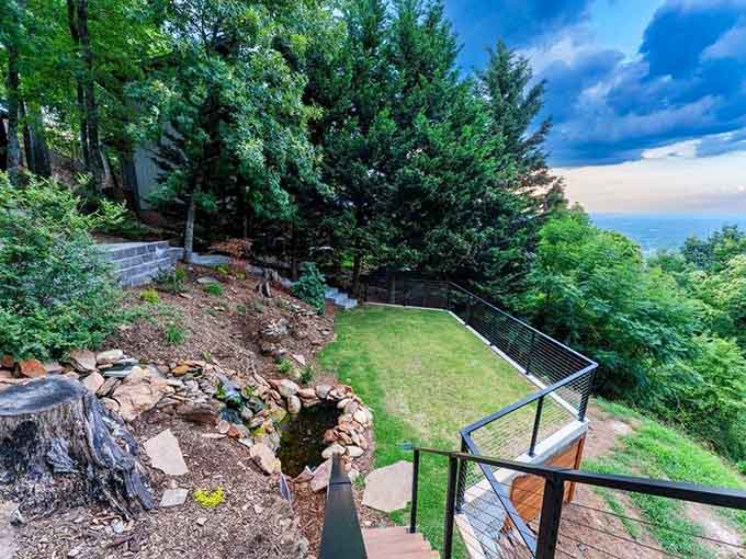 Terraced landscaping that proves nature and thoughtful design can absolutely be best friends up here.