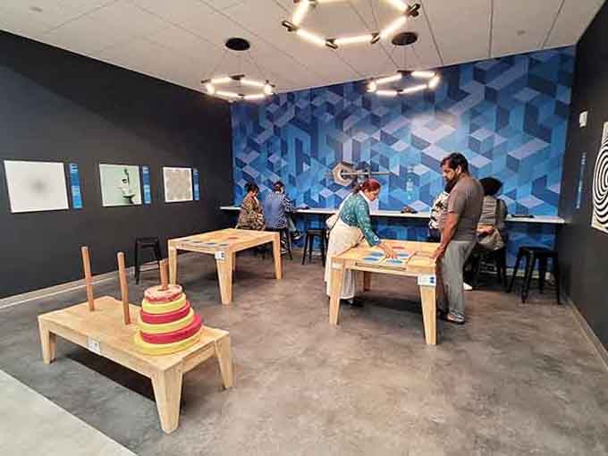 Brain teasers and puzzles galore, because apparently your mind hasn't been twisted enough by the other exhibits yet.