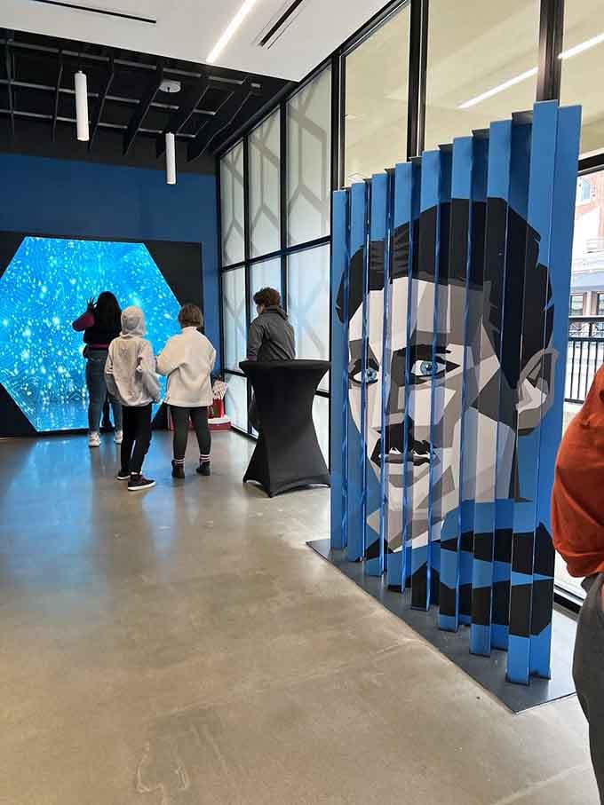 Visitors explore exhibits that prove seeing isn't always believing, no matter how much you trust yourself.