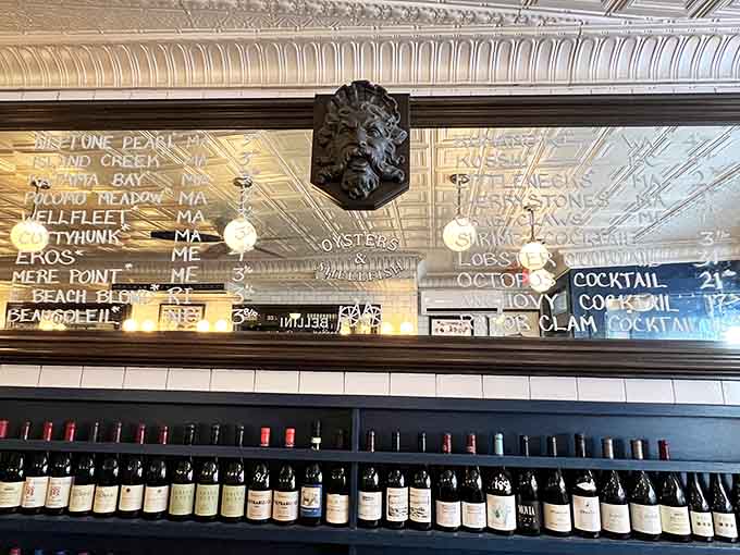 A wine selection that proves this tiny spot takes its beverage program as seriously as its seafood.