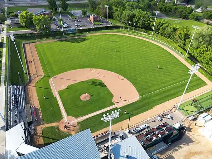 Even the baseball park gets the New Ulm treatment with views that beat any stadium.