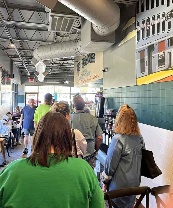 When the line stretches this far, you know the locals have spoken and the verdict is delicious.