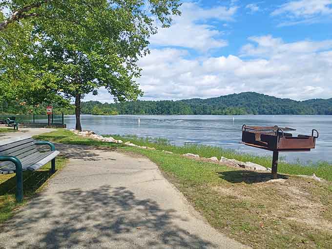 Grills stand ready for action, waiting to transform your groceries into memories flavored with smoke and laughter.