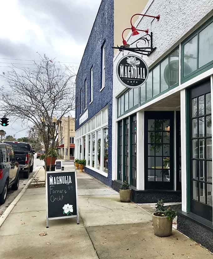 The Magnolia Cafe serves up downtown charm with a side of actual parking spaces nearby.