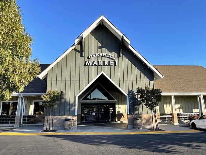 Oak Hill Market proves grocery shopping can involve actual architecture instead of just fluorescent-lit soul-crushing efficiency.