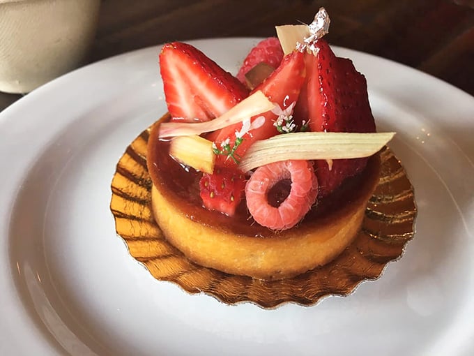 Summer berries on a tart so beautiful it deserves its own Instagram account and possibly a security guard.