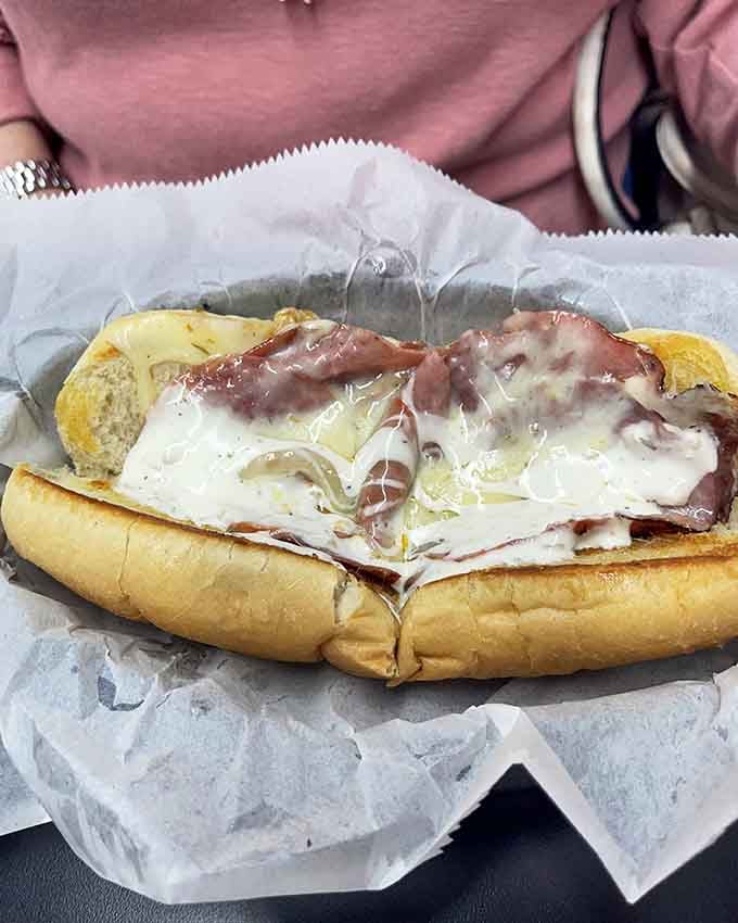 The Judge Italian Stallion: a Philly steak so loaded with toppings it practically requires an engineering degree to eat.