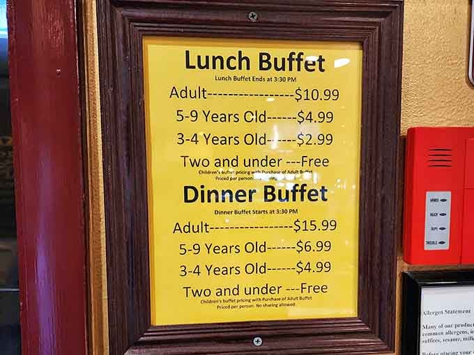 The pricing structure makes planning your visit simple, though calculating your stomach capacity remains your personal responsibility entirely.