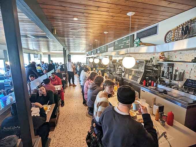 A packed house of happy diners is always the best review any restaurant could possibly ask for.