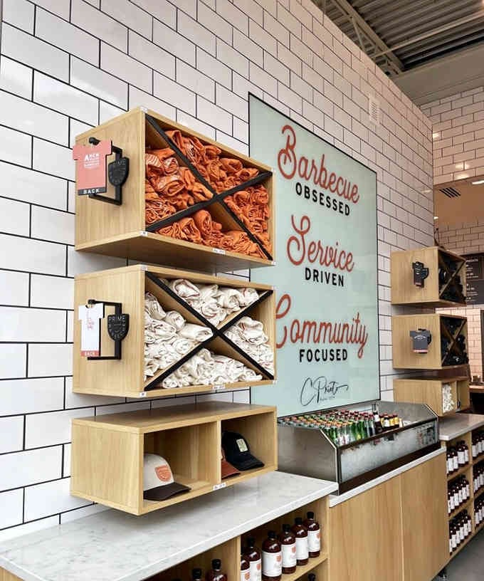 When the merchandise display says "Barbecue Obsessed," you know they're not just talking about their customers here.