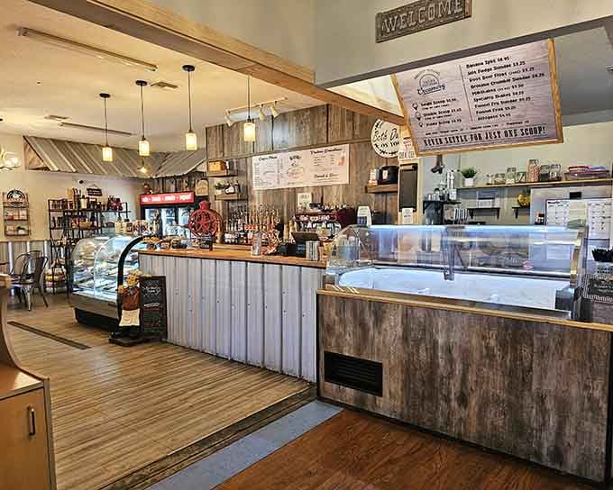 Order at the counter where friendly faces and display cases full of temptation await your hungry decisions.