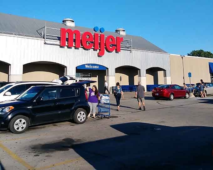 Meijer provides all your shopping needs because even charming historic towns need groceries and reasonably priced household goods.