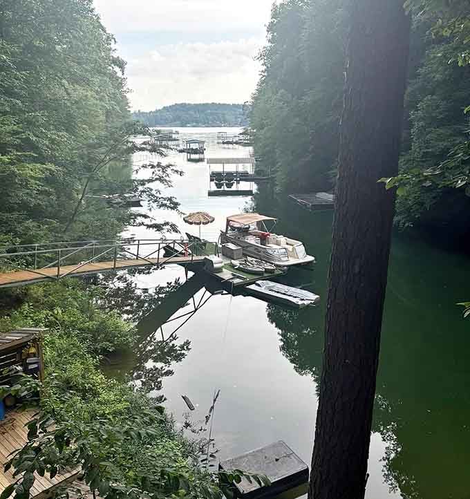 Boat access means you can escape to the water whenever cabin fever threatens, which it probably won't.