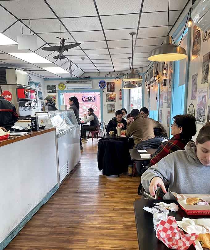 When the restaurant fills with happy diners attacking massive burgers, you know you've found the right spot for lunch.