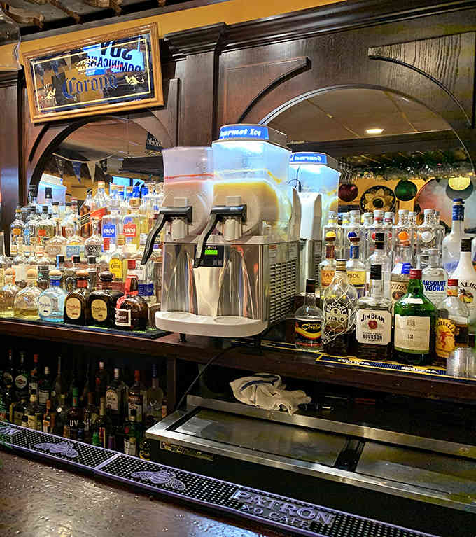 A well-stocked bar ready to mix up whatever helps you celebrate making it through another week.