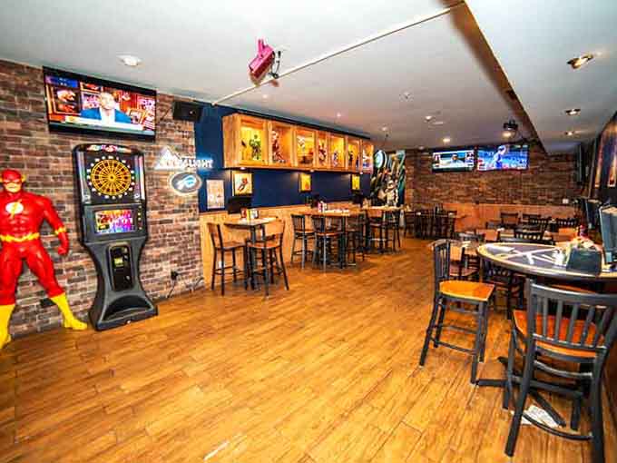 Every table tells a story, and when those stories involve superheroes and pizza, you're in for quite the adventure.