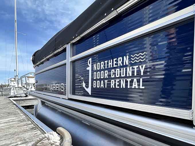 Northern Door County Boat Rental puts you in the captain's seat, ready to explore the bay at your own pace.