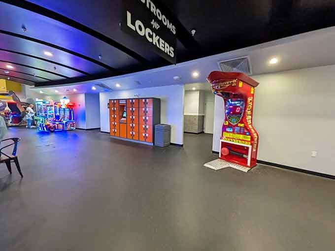 Lockers and facilities that remind you this place thought of everything, including where to stash your stuff.