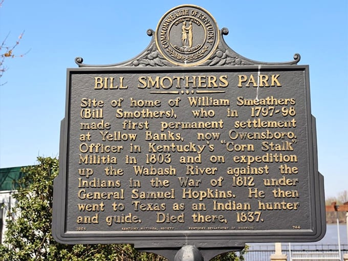 A historical marker that actually tells you something interesting instead of just listing dates nobody will remember anyway.