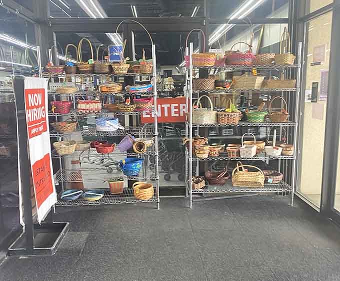 Baskets of every shape and size, ready to organize your life or just look charming sitting there doing nothing.