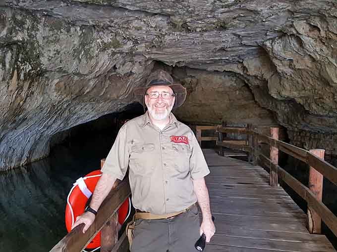 Your knowledgeable guide ready to share cave secrets without the boring geology lecture.