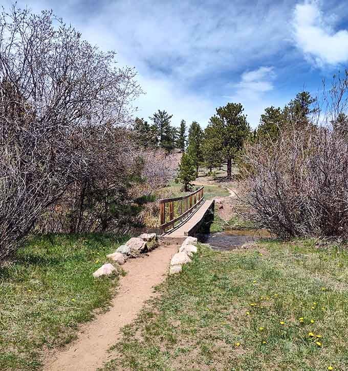 Cross this charming bridge and leave the everyday world behind for something infinitely more peaceful and beautiful.