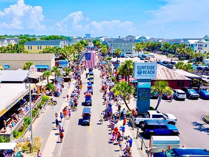 Small-town celebrations that feel genuine, like you've been invited to the neighborhood party instead of sold tickets.